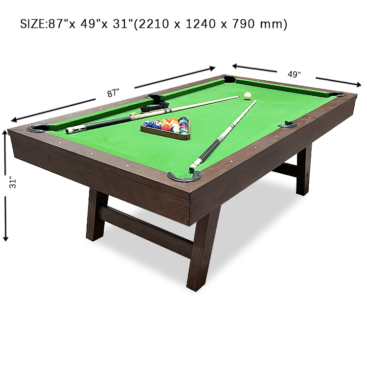 HPS-B012 British Style 7ft Solid Wood Billiard Table - Huipus Shop